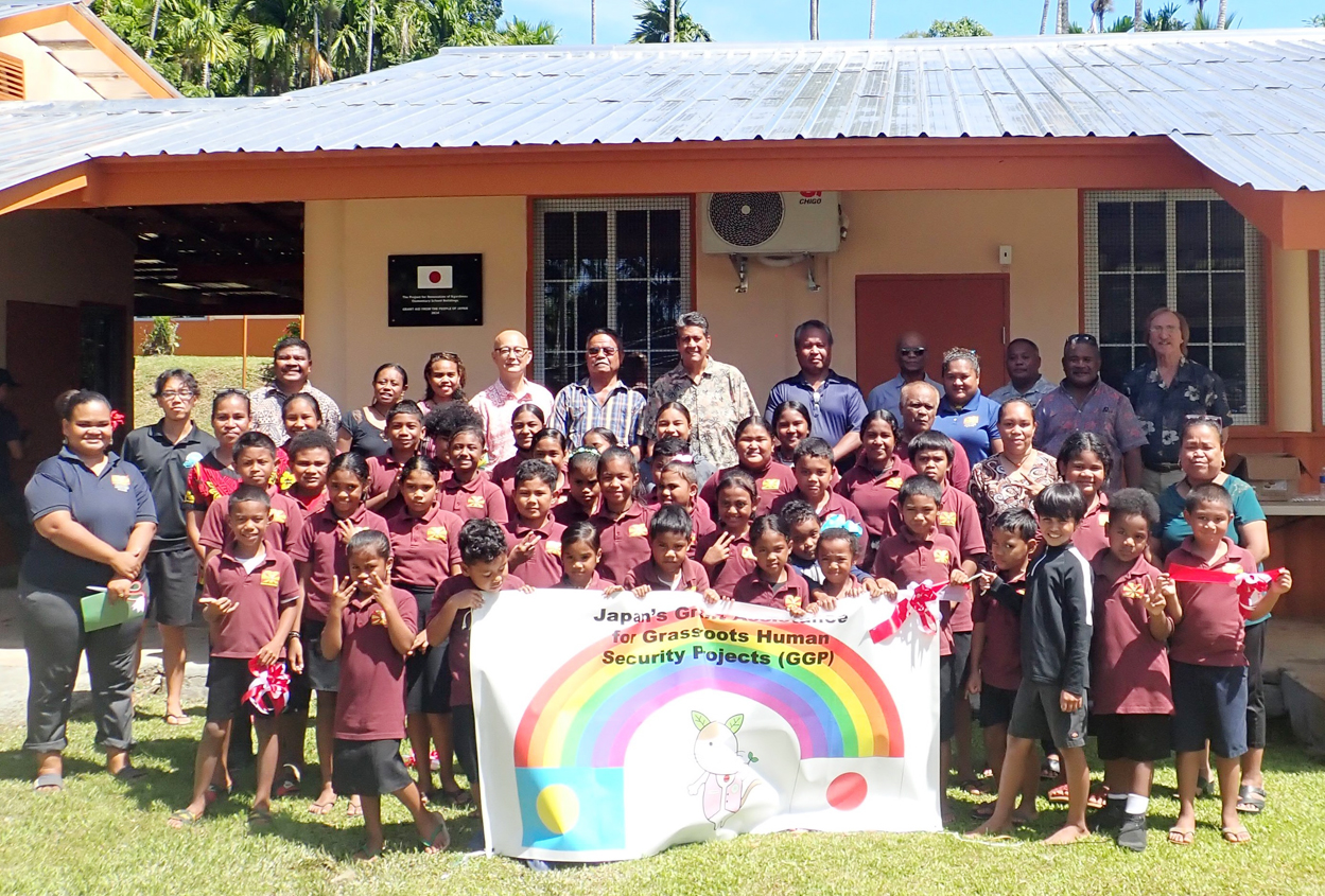 Grassroots project handover ceremony to Ngardmau Elementary School held - Island Times